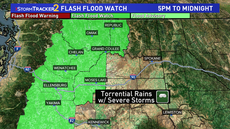 Severe Weather To Hit Central Washington And Spokane Today
