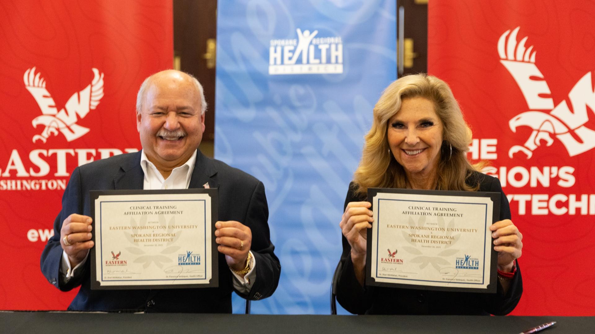 EWU and Spokane Regional Health District sign a clinical training ...