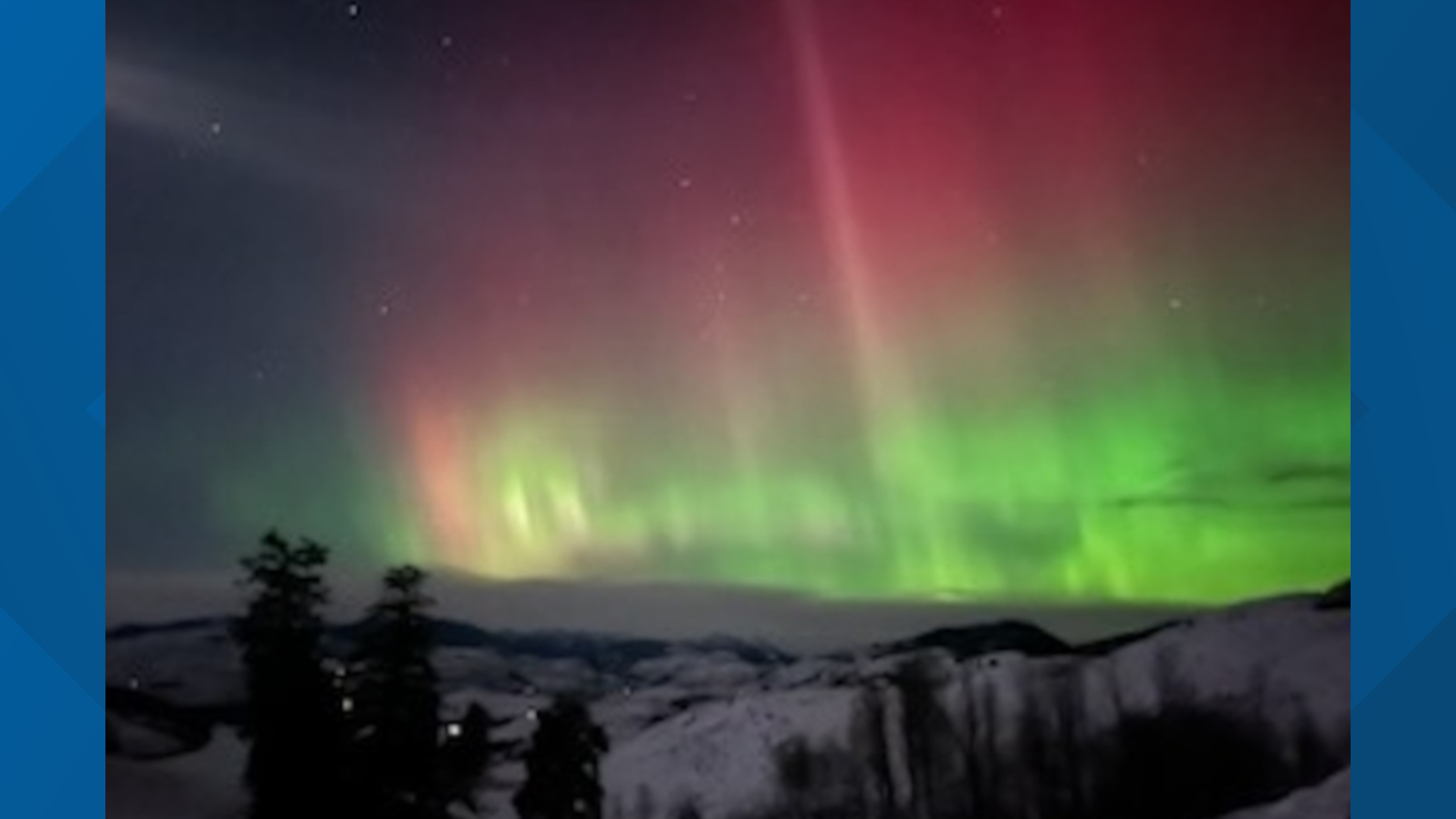 Northern Lights fill the sky above eastern Washington, north Idaho ...