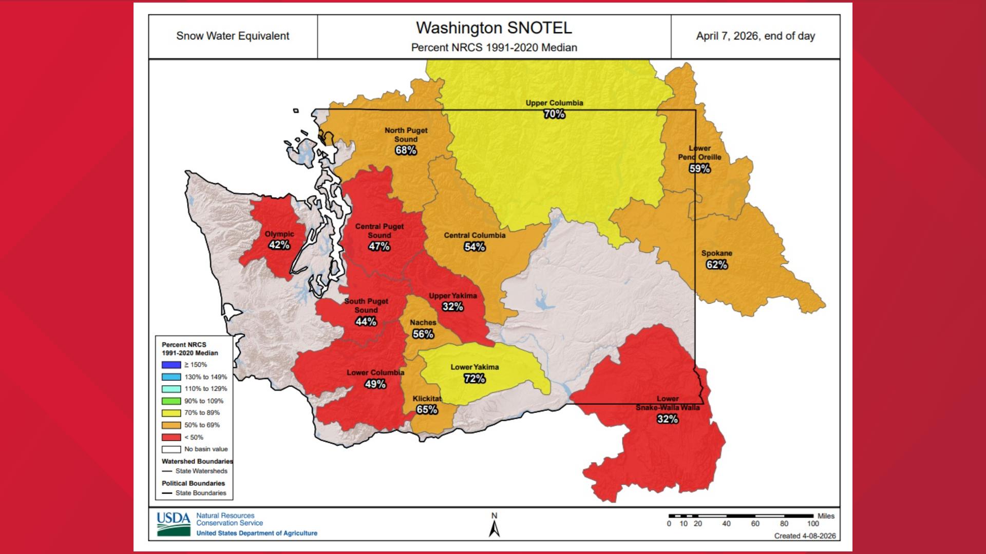 Washington Department of Ecology declares statewide drought amid ...