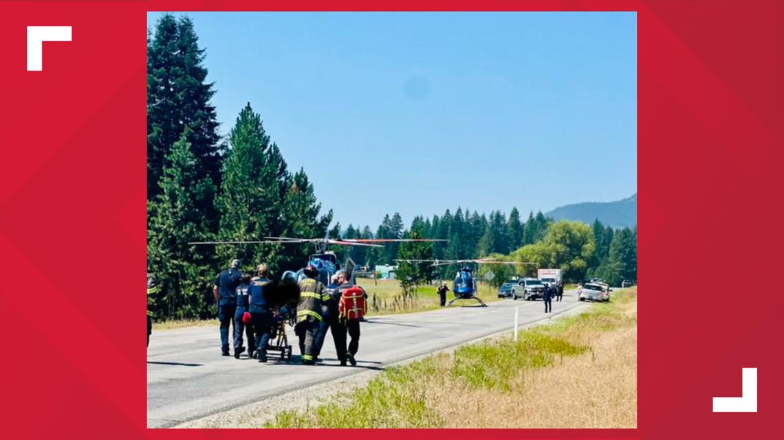 Multiple people injured after motorcycle crash near Sagle | krem.com