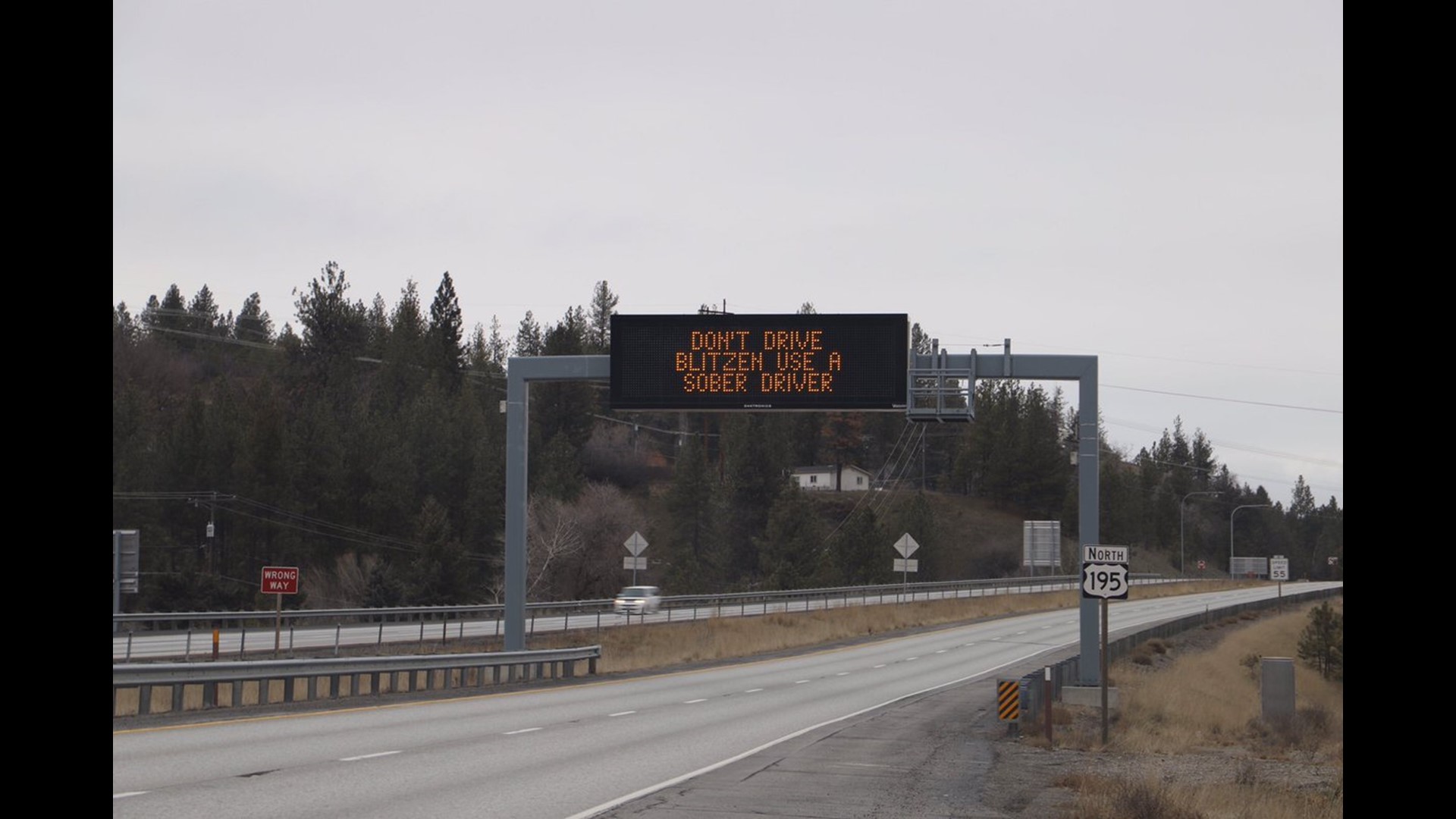 Festive signs promote safe driving in Spokane area | krem.com