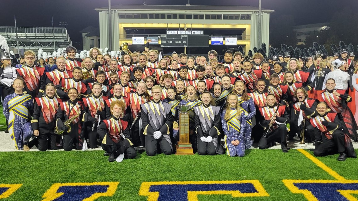 Cheney High School marching band wins 1st place in competition | krem.com