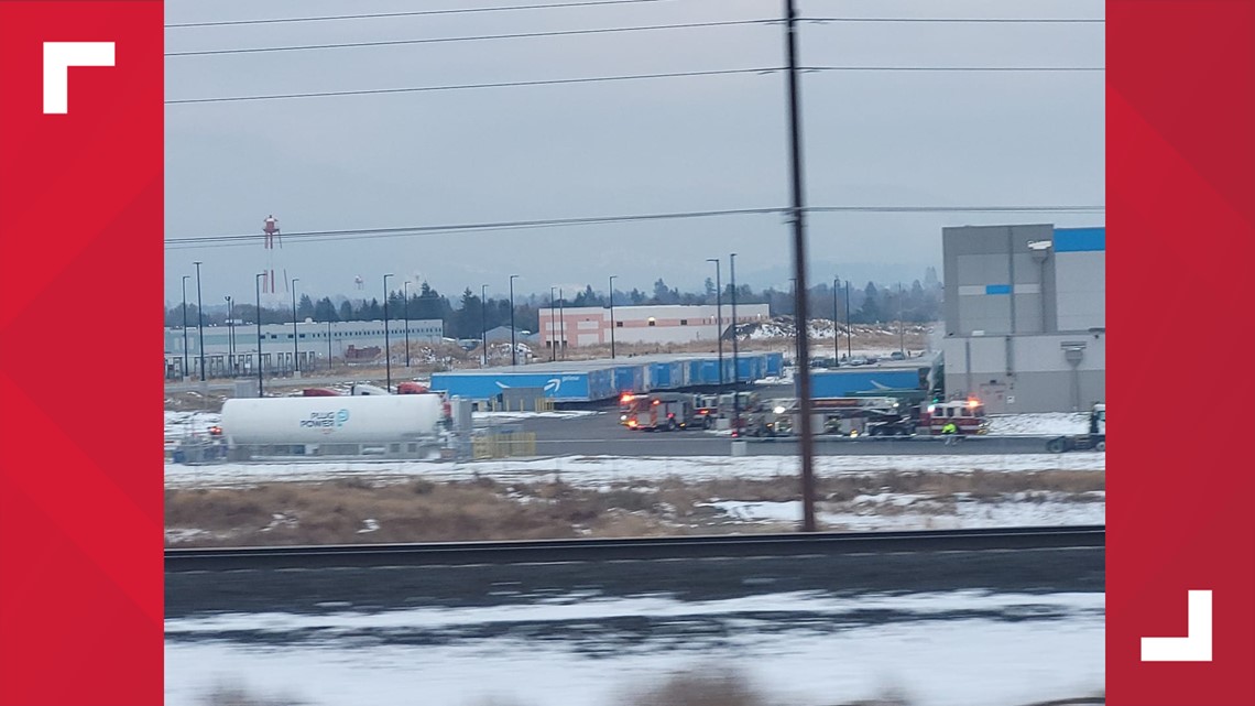 Amazon employees forced to evacuate after fire breaks out at Spokane ...