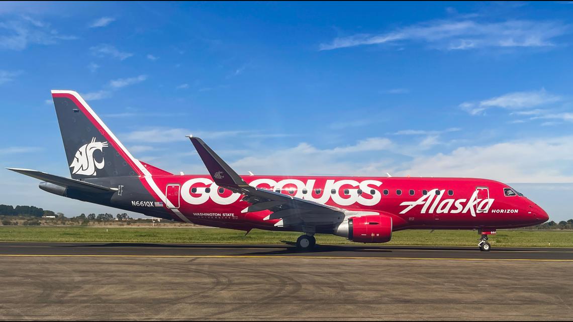 Alaska Airlines debuts Washington State University themed plane | krem.com