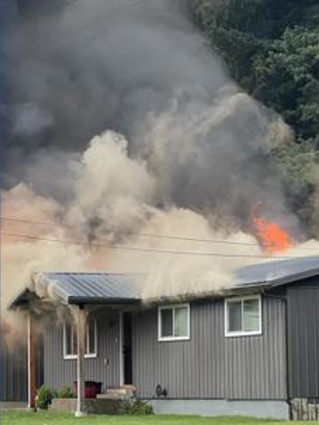 Fire destroys garage, damages house in Osburn, Idaho | krem.com