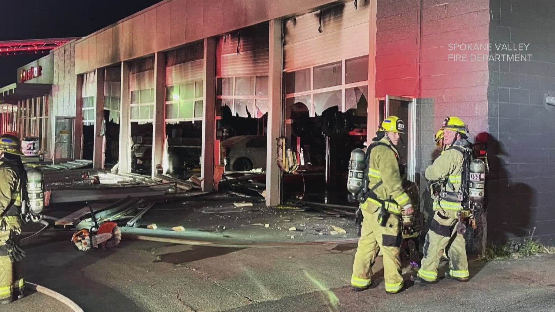 Spokane Valley tire shop damaged by early morning fire | krem.com