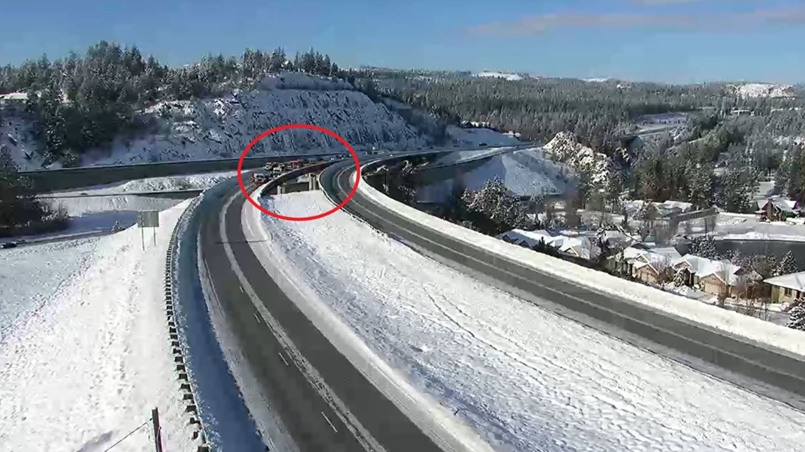 Snow, slick roads snarl traffic in Spokane Wednesday | krem.com