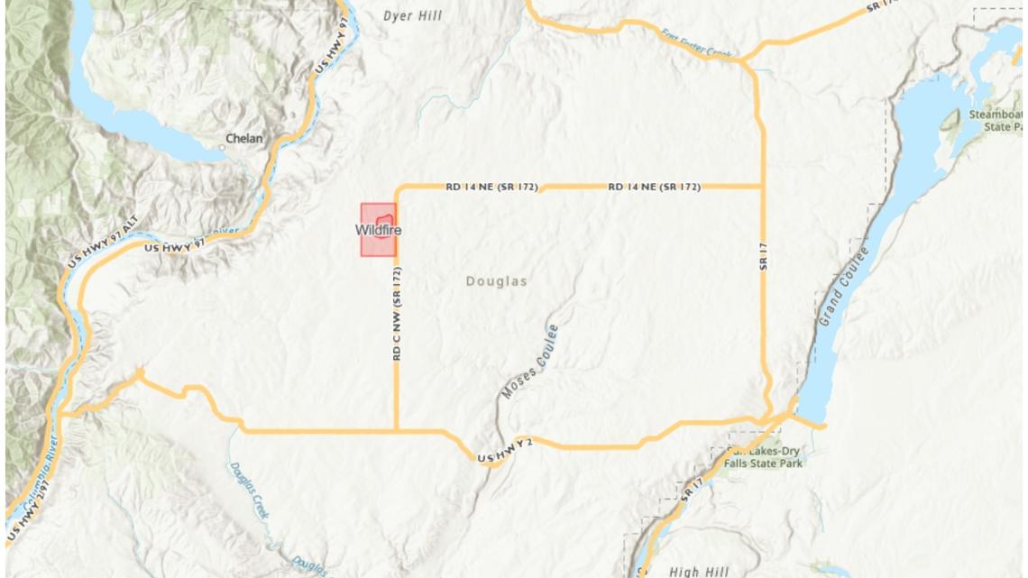Fire crews contain wildfire in Douglas County | krem.com