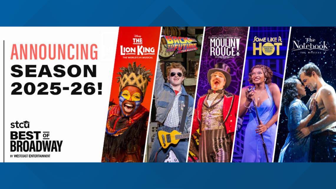 Lineup for STCU Best of Broadway 2025-2026 season announced | krem.com