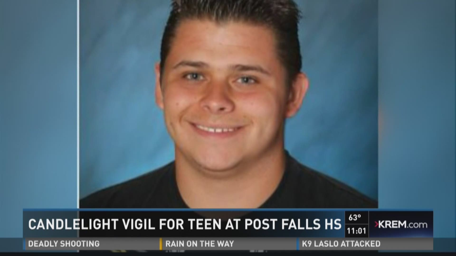 Hundreds honor Post Falls student killed in crash | krem.com