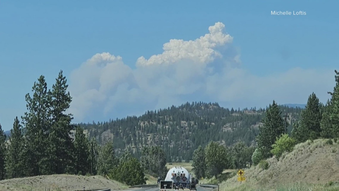 Level 3 (Go Now!) Evacuations issued for wildfire burning southwest of Northport | krem.com