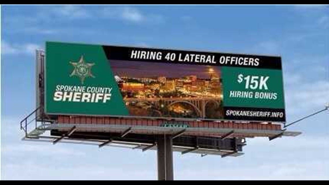Spokane sheriff targets major western cities with recruiting billboards ...