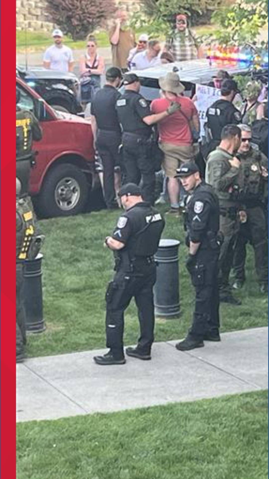 Protesters confront Spokane police, sheriff's office | krem.com
