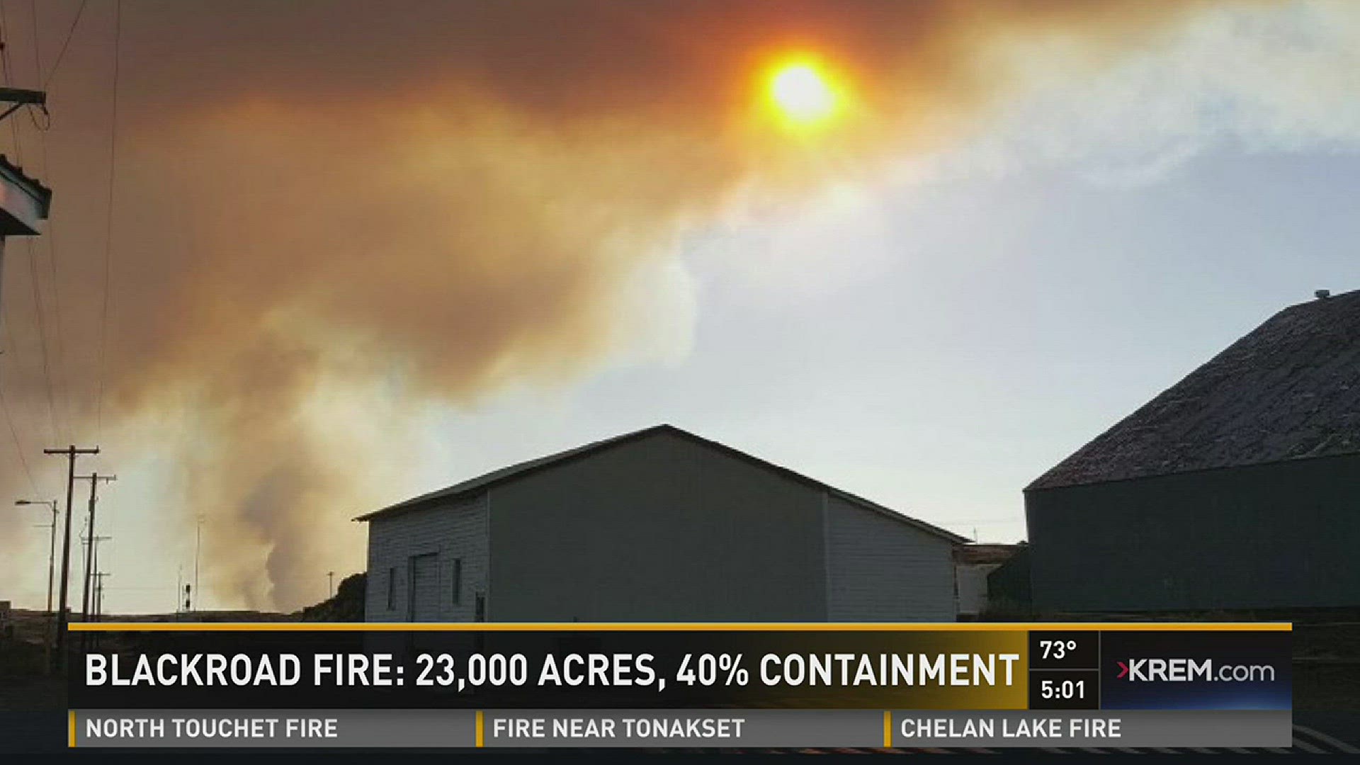 Odessa sees smoky skies from Black Rock fire | krem.com