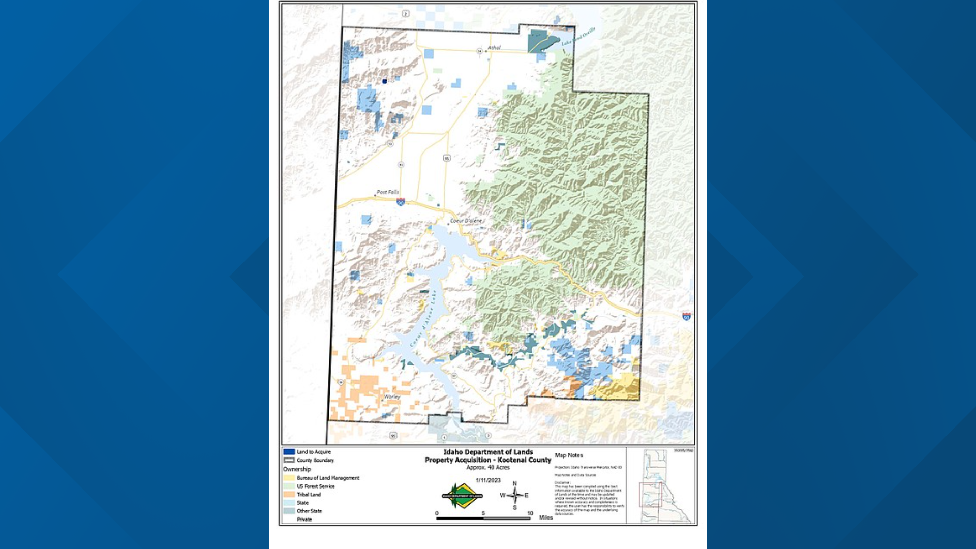 Idaho Department of Lands buys 18,000 acres in North Idaho. | krem.com