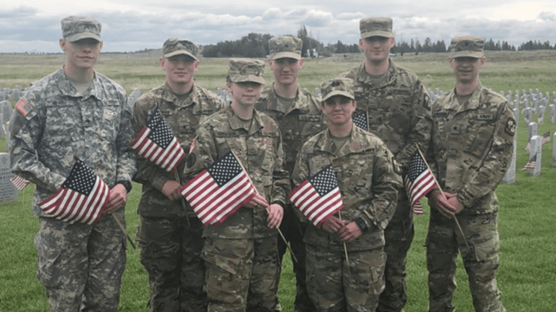 EWU ROTC cadets plant flags at Washington State Veterans Cemetery ... EWU ROTC cadets plant flags at Washington State Veterans Cemetery ...