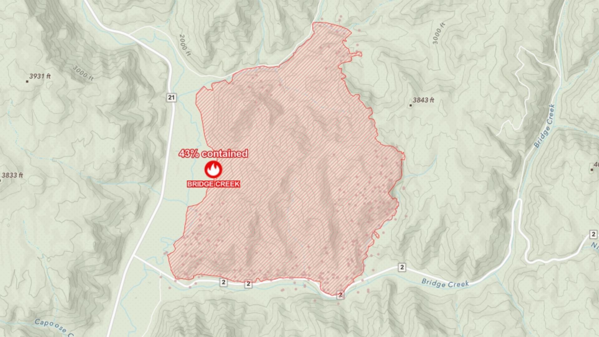 Swawilla & Bridge Creek Fire Evacuation Maps | krem.com