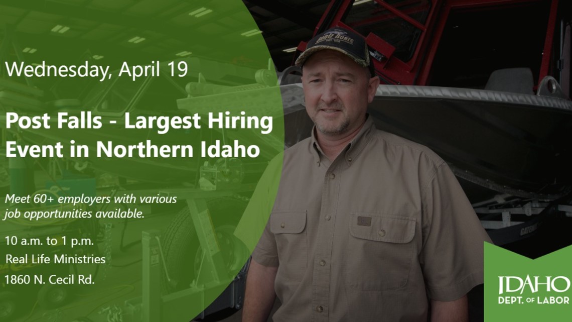 Idaho Department of Labor annual spring hiring event Wednesday | krem.com