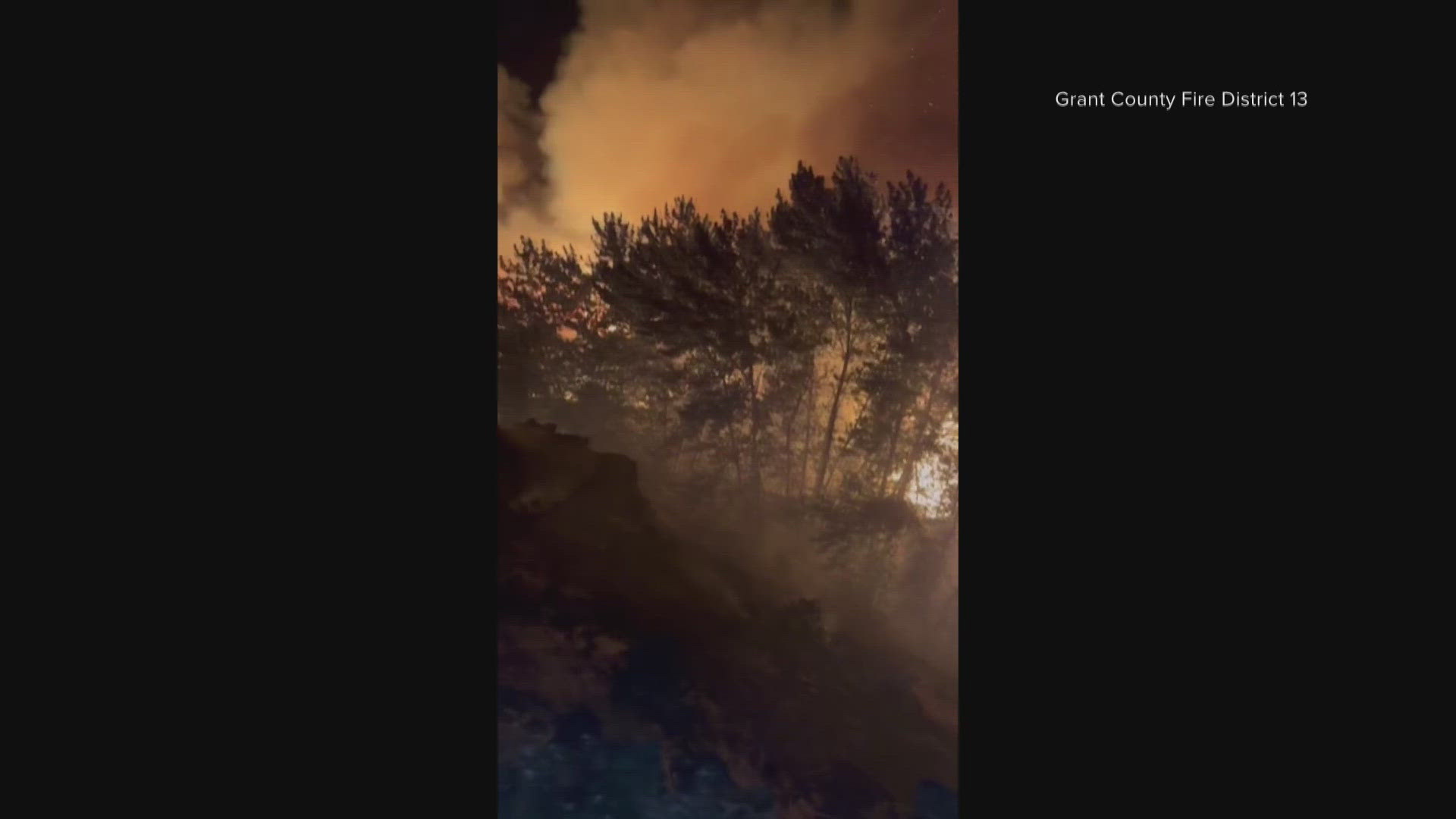 Firefighters battle wildland fire at Ancient Lakes near Quincy | krem.com