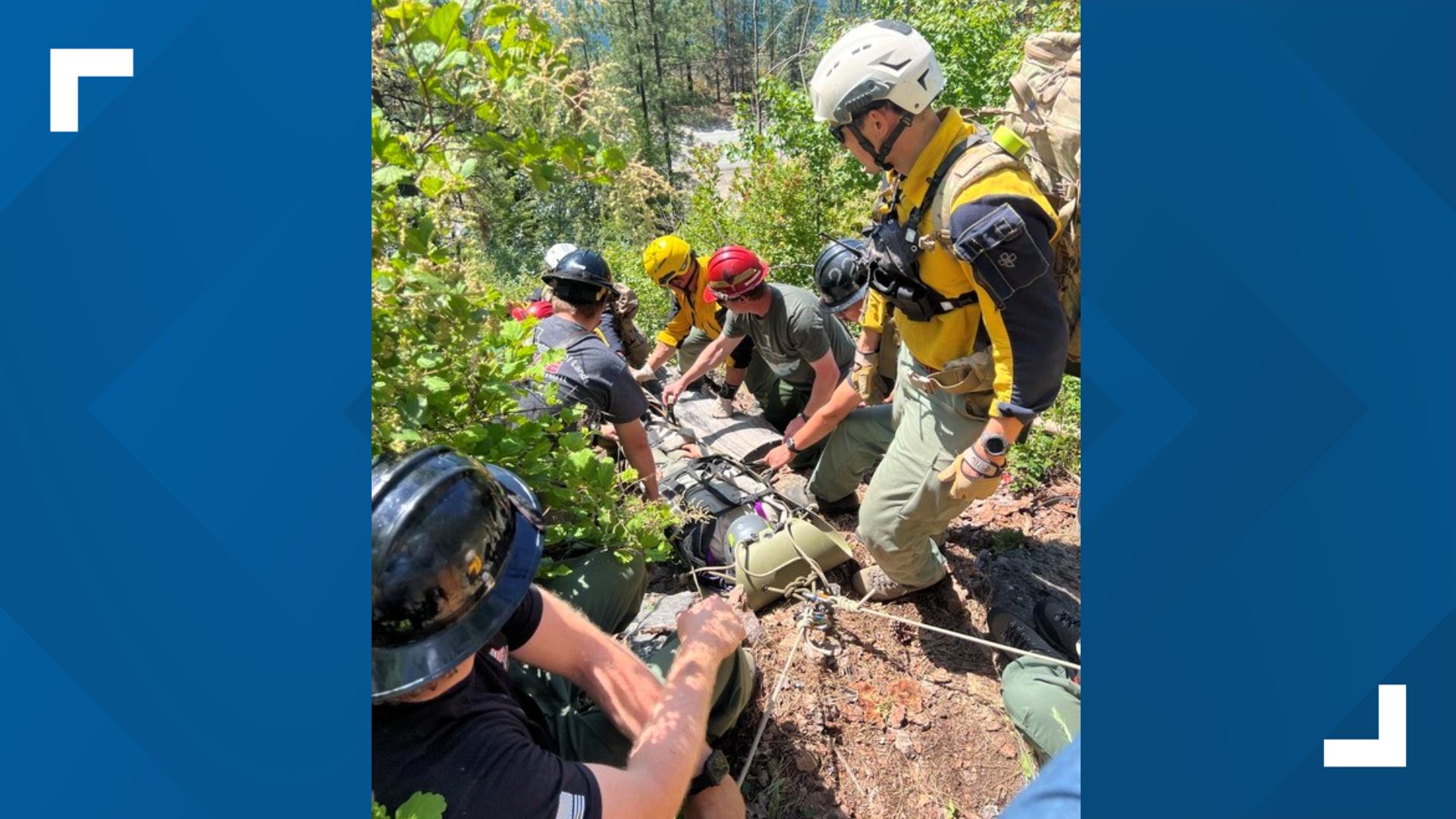 IDL firefighters train on advanced wildland firefighter rescues | krem.com