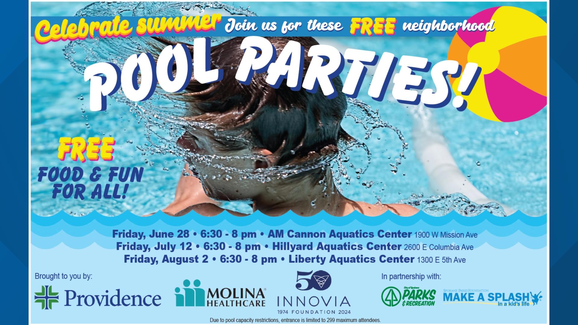 Spokane Parks Foundation hosts free pool party on Friday | krem.com