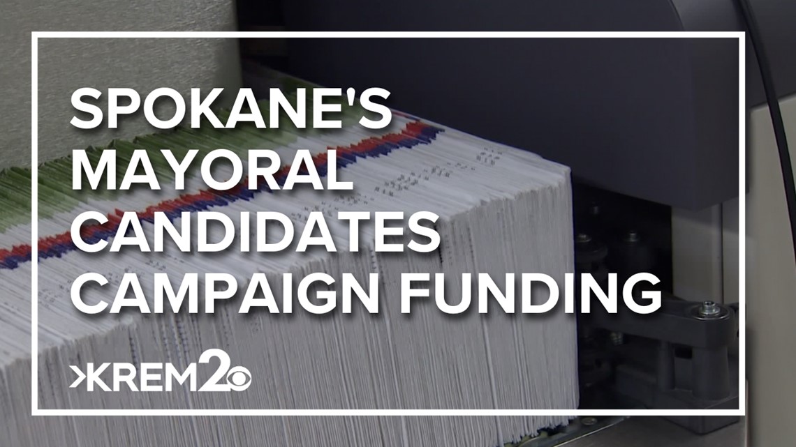 Spokane's mayoral candidates campaign funding | krem.com