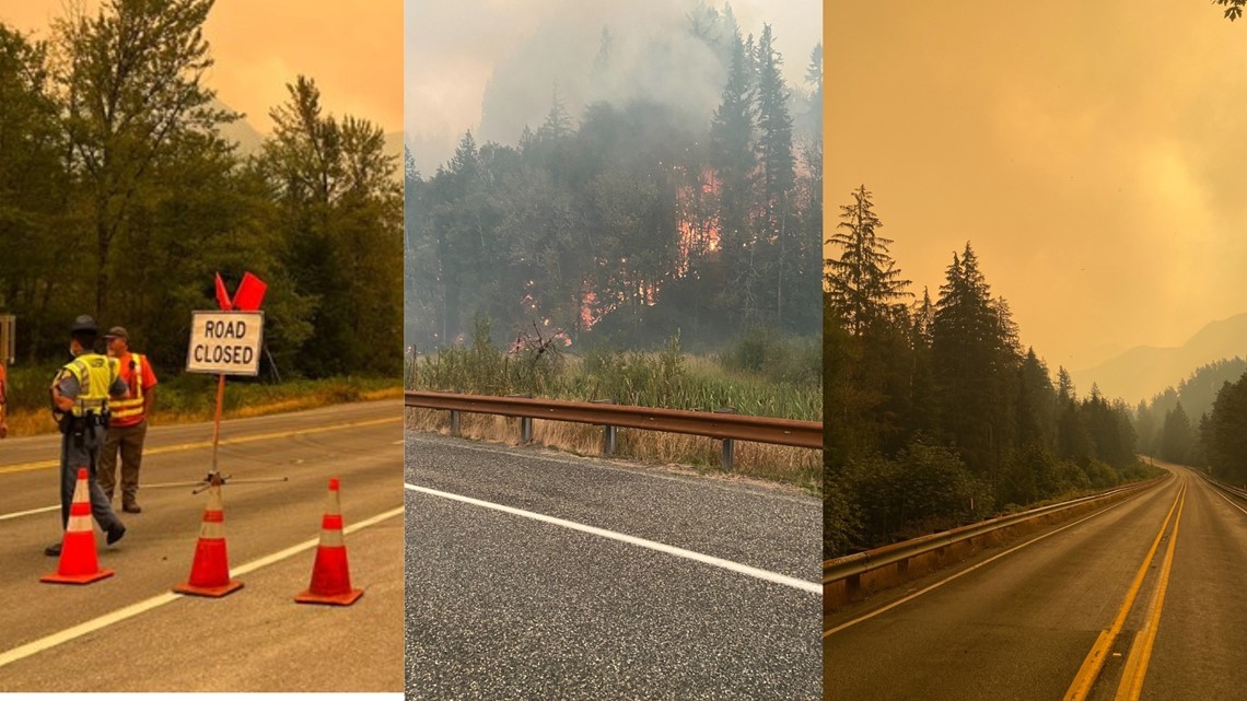 Bolt Creek Fire: Portion of US 2 closed, evacuations in place | krem.com