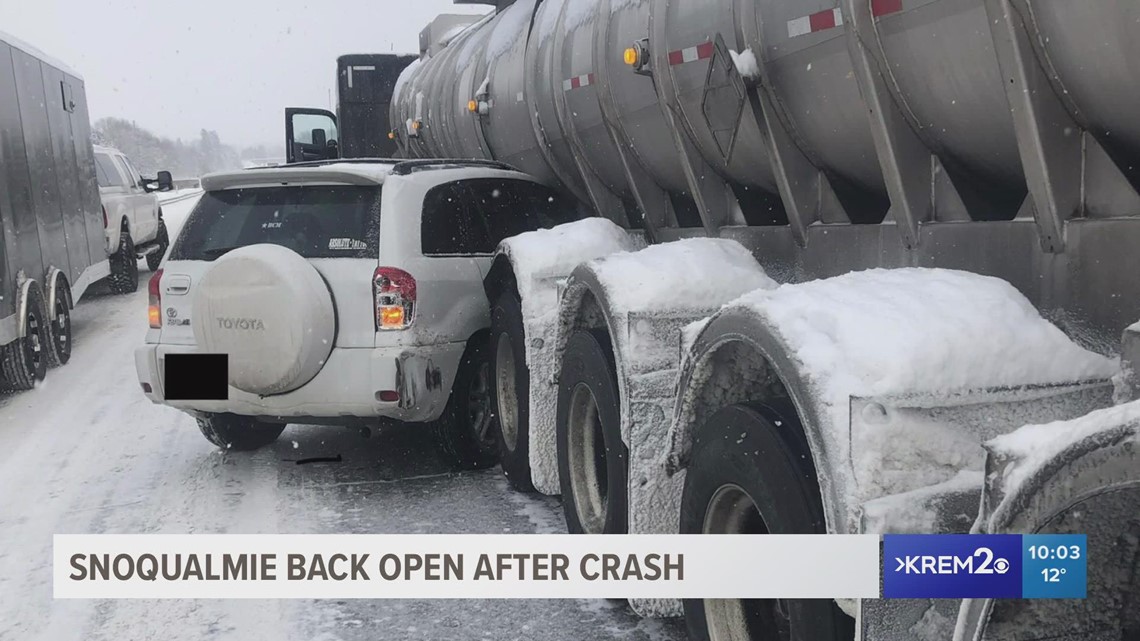 Car that crashed into tanker carrying sulfuric acid near Cle Elum was ...