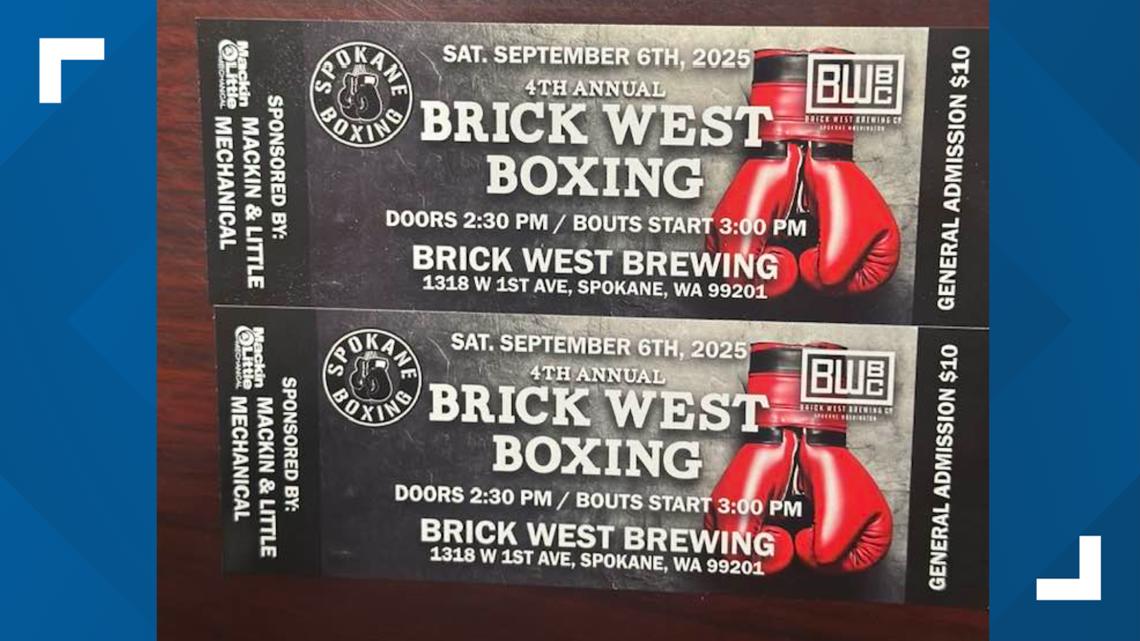 Brick West hosting Spokane Boxing event Sept. 6 | krem.com