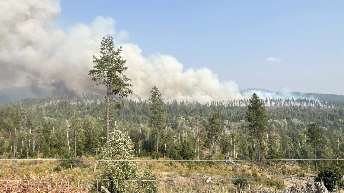 Evacuations ordered for wildfire burning near Athol | krem.com