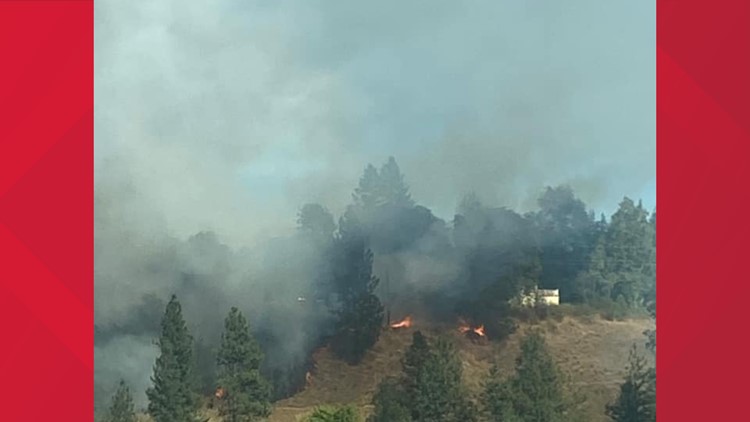 Brush fire reported near West 8th Avenue in Spokane | krem.com