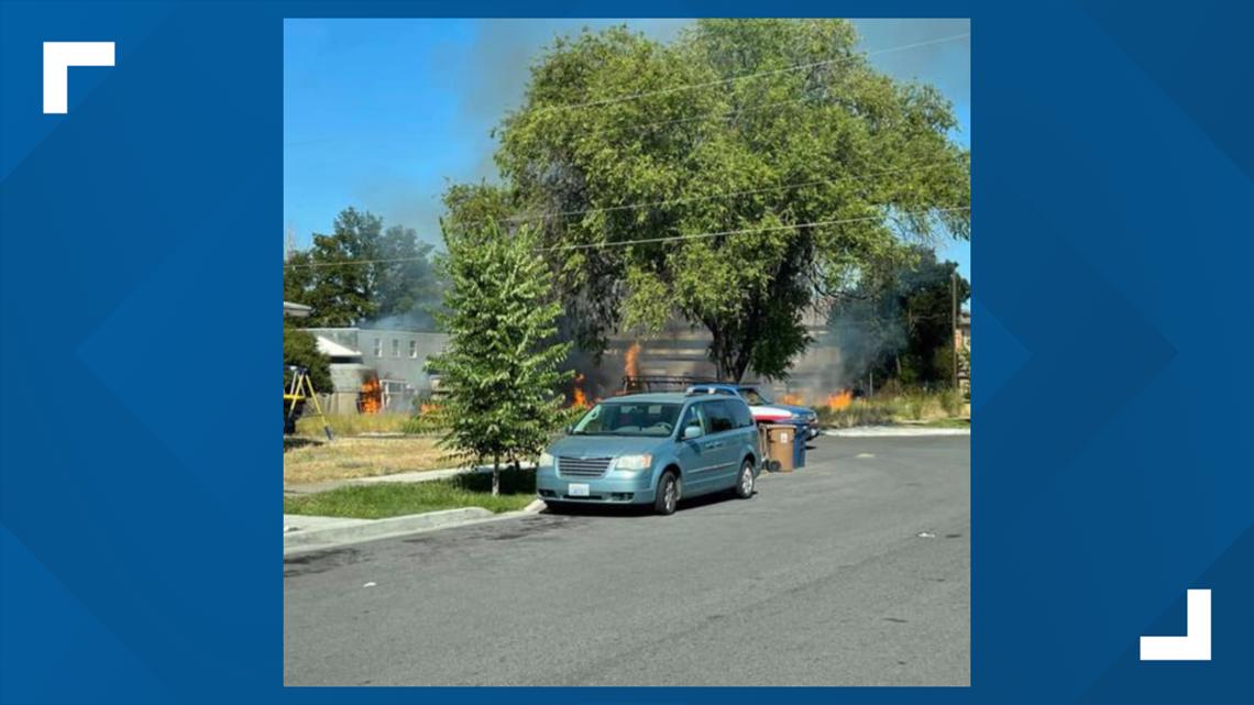 Structure fire reported on N Pittsburg St and E Riverside Ave | krem.com