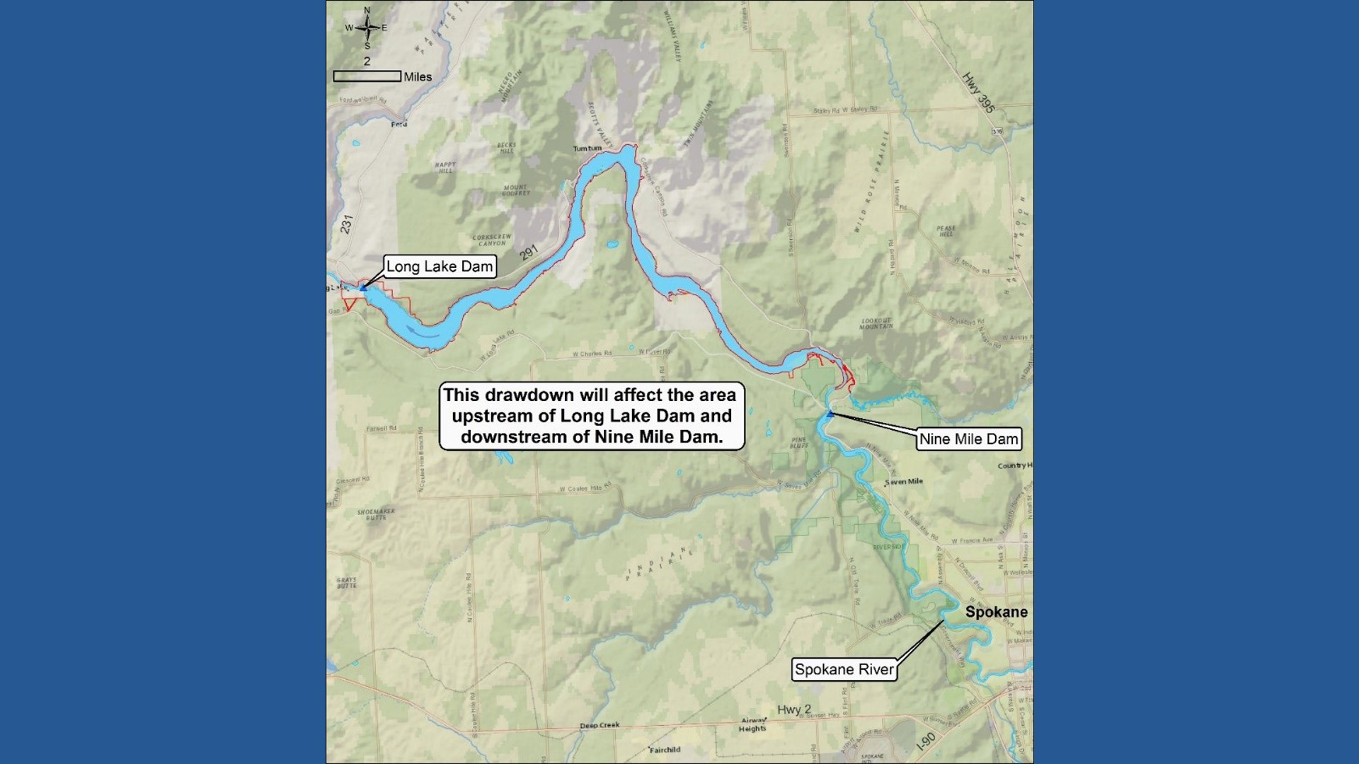 Avista to start drawdown of Lake Spokane reservoir | krem.com