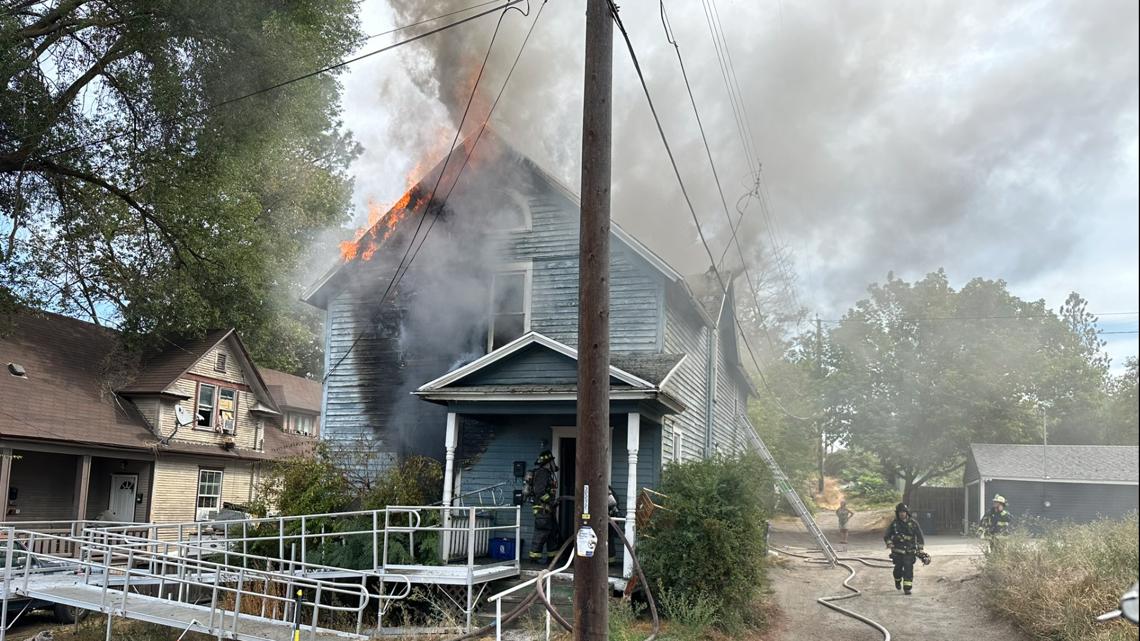 Firefighters responding to house fire in Spokane | krem.com