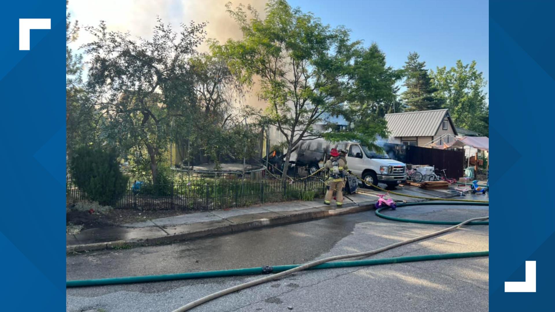 Post Falls house fire displaces mother and nine kids | krem.com