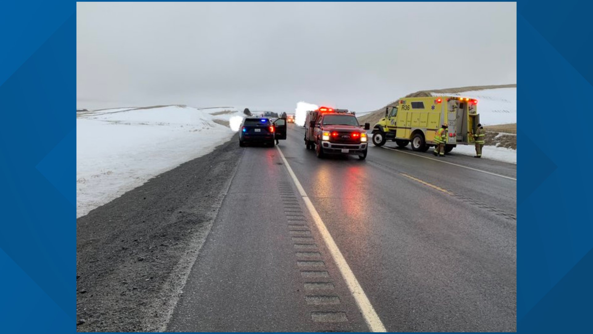 Fatal collision blocking both directions of State Route 195 near ...