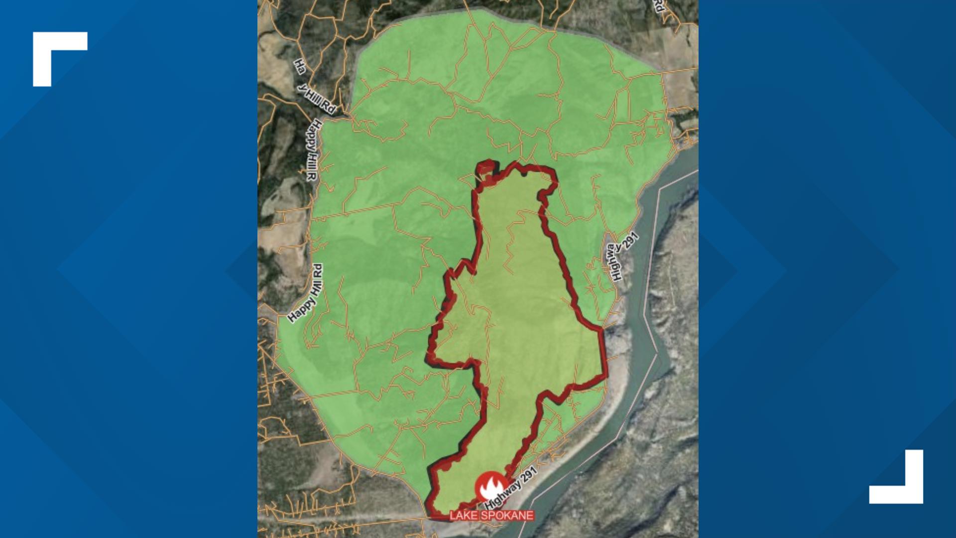 Evacuations in place for large fire near Red Lake | krem.com