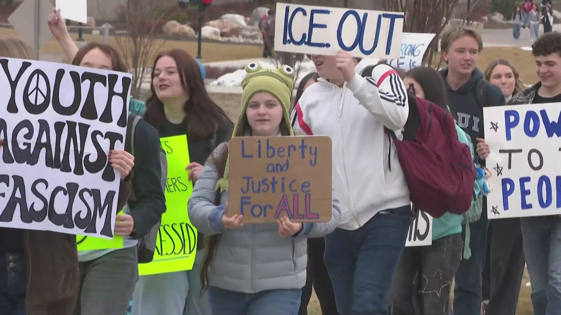 Spokane Valley, Liberty Lake high school students walk out to protest ...