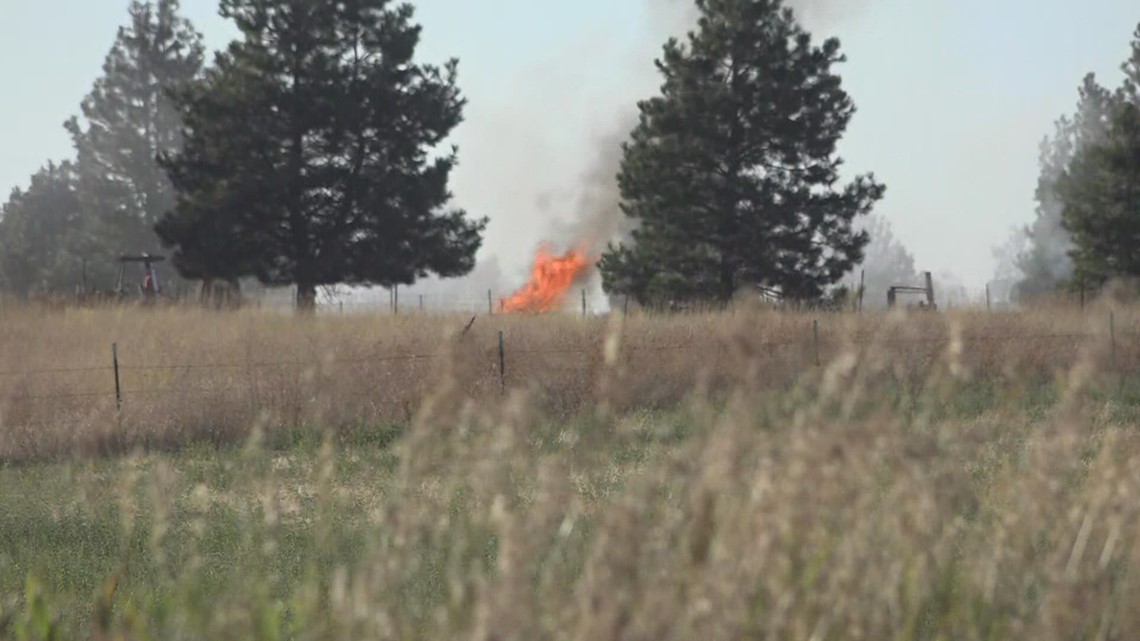 Deep Wood Fire: All evacuations lifted, two buildings destroyed | krem.com