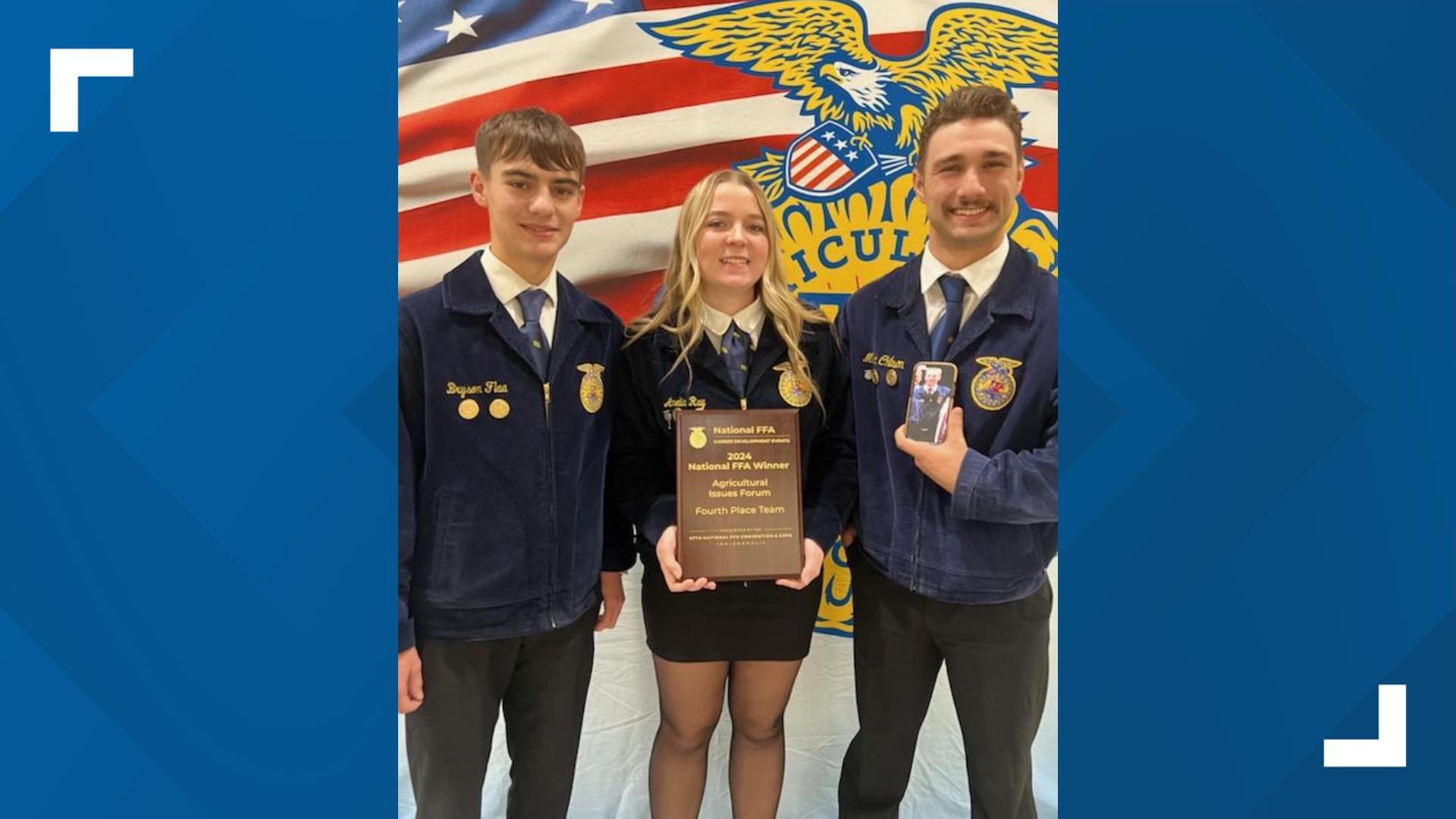 Reardan High School places in top four during FFA competition | krem.com
