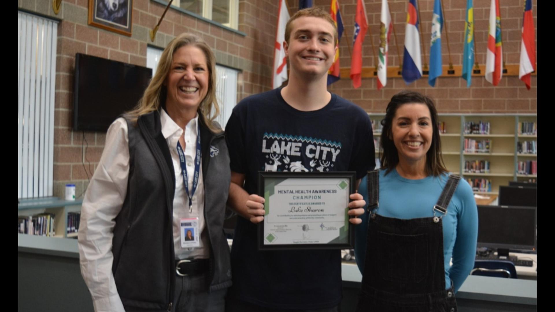Lake City High School student wins mental health awareness award | krem.com
