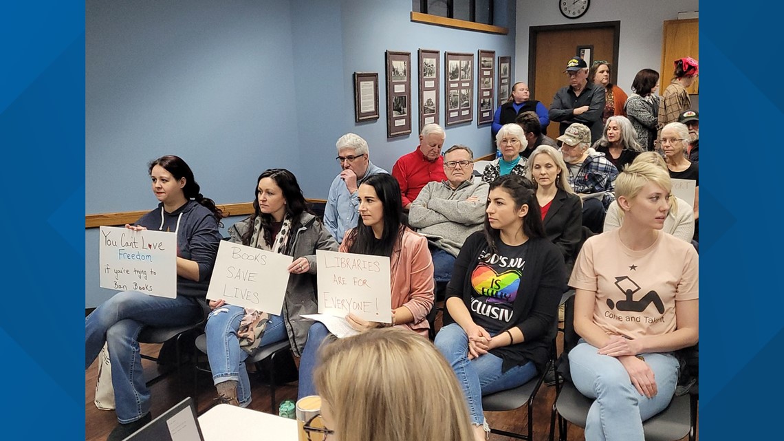 Community members share opinions on Hayden Library books | krem.com
