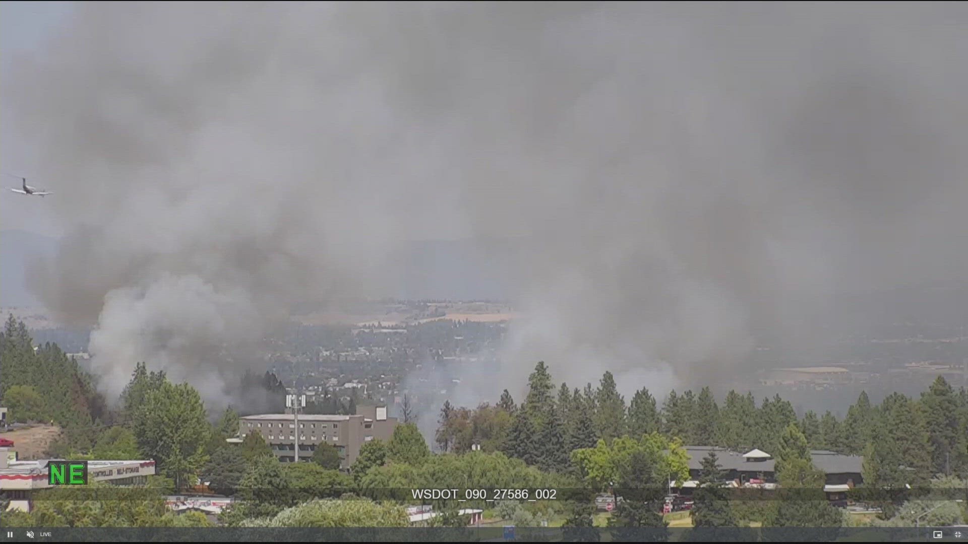 RAW: Fire burning near Finch Arboretum in Spokane | krem.com