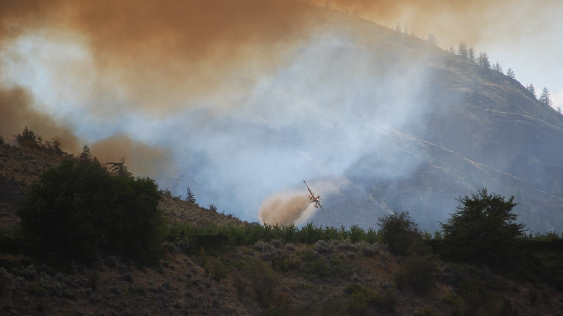 Okanogan County Fire burns 5,000 acres, crosses into Canada | krem.com