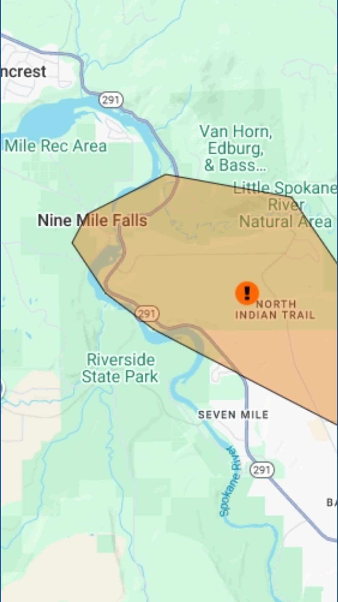 Avista plans power shutoff near Nine Mile Falls for fire risk | krem.com