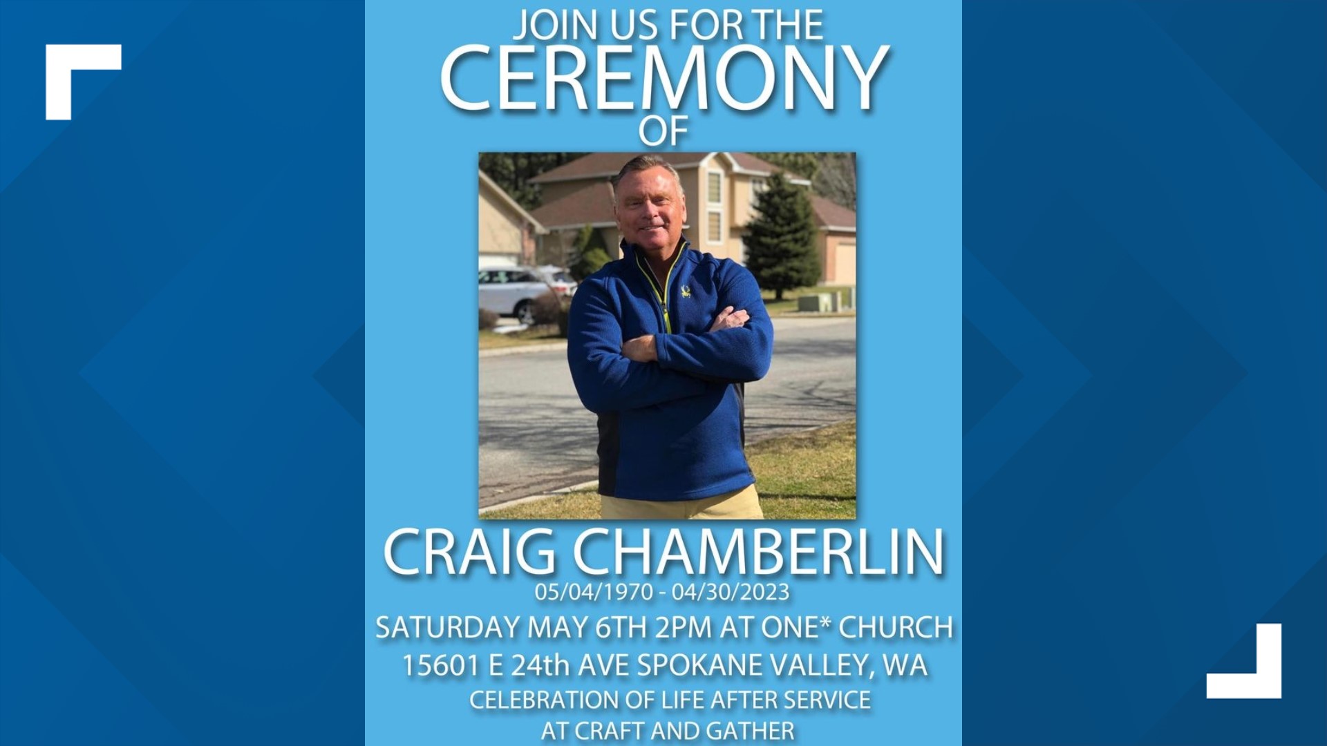Memorial to honor life of former Spokane deputy Craig Chamberlin | krem.com