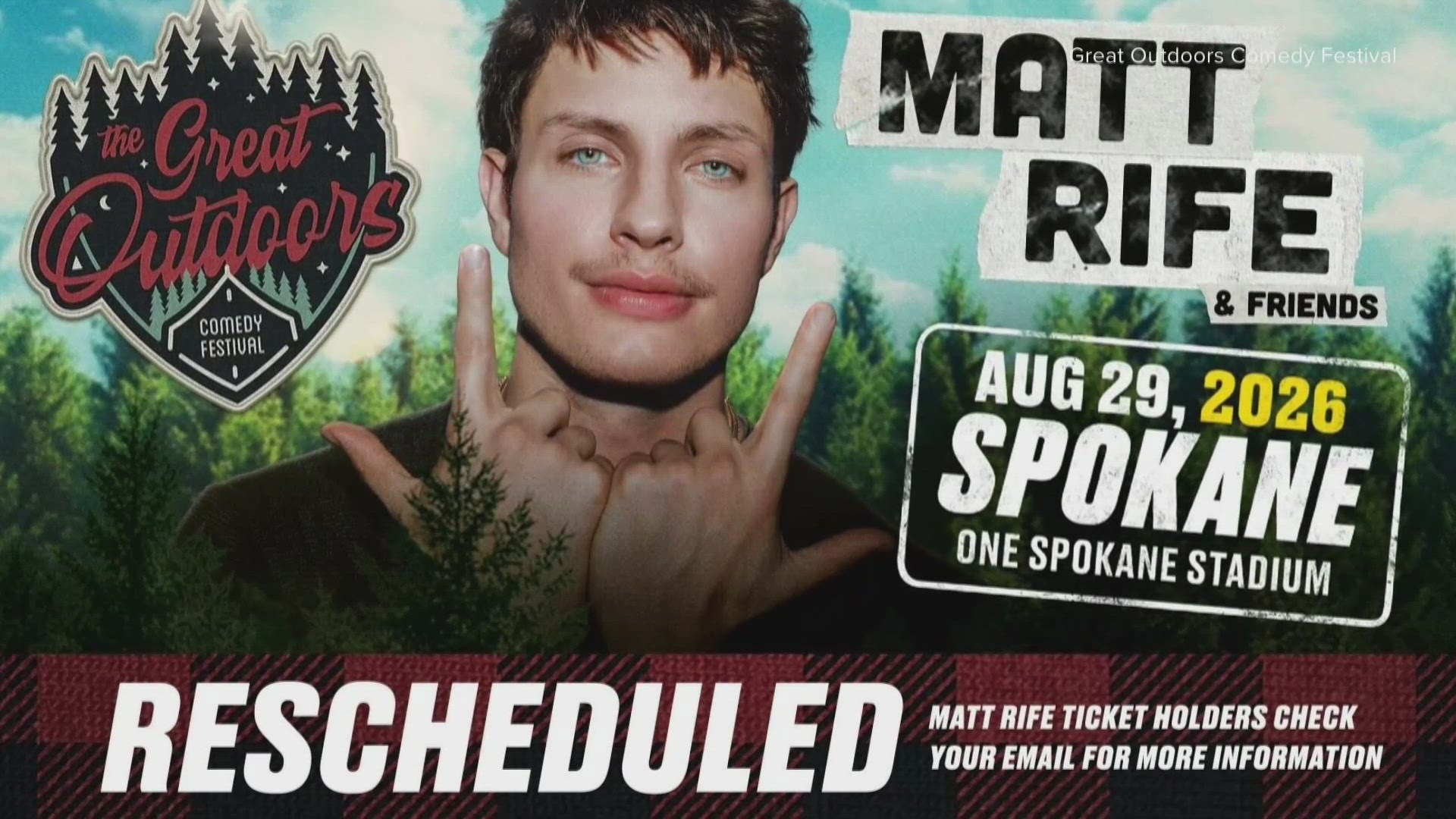 Matt Rife’s Spokane Comedy Show Postponed to 2026 — What to Know | krem.com