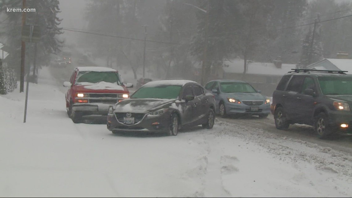 Heavy snow in Spokane ahead of bitter cold | krem.com