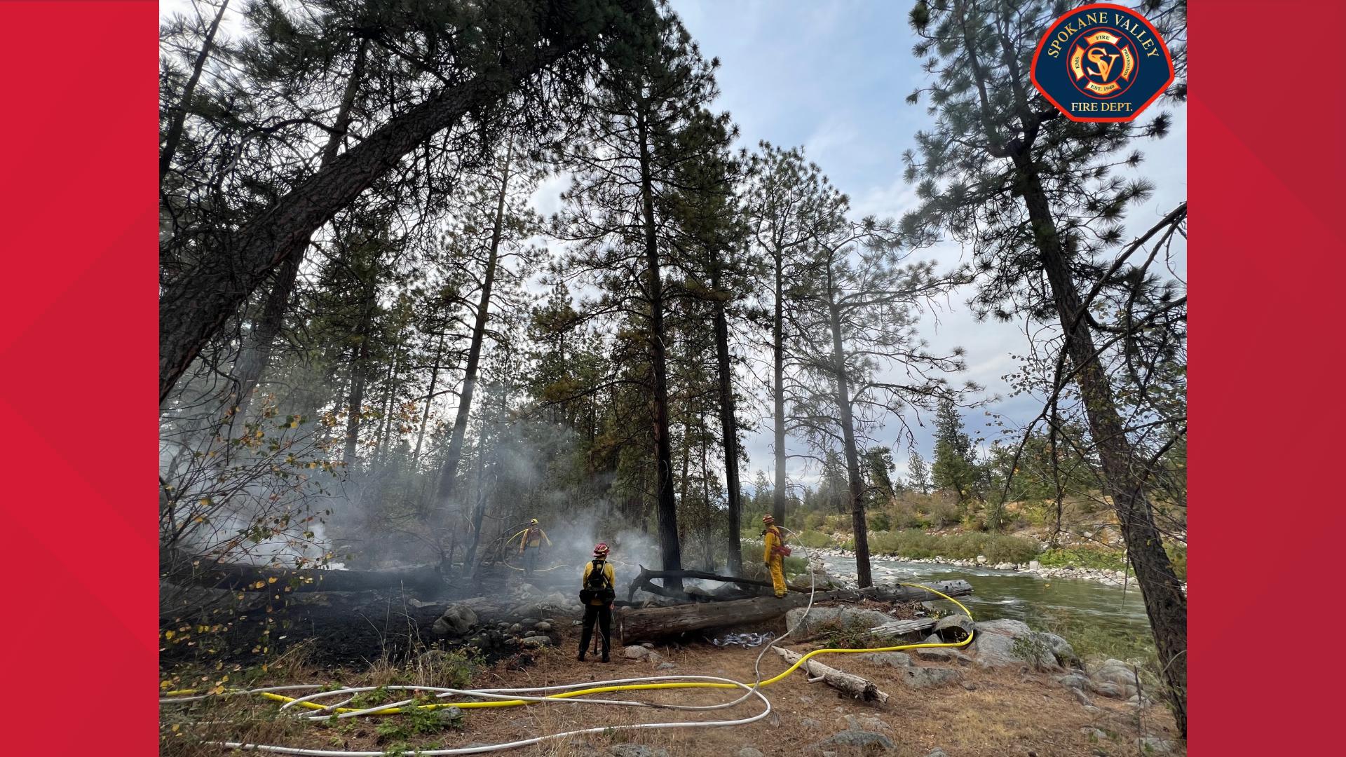 Multiple brush fires burning near Spokane Valley Mall | krem.com